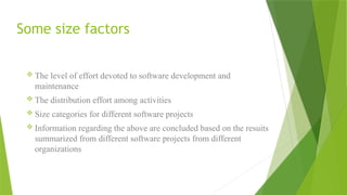 Some Size factors in software engineering | PPTX