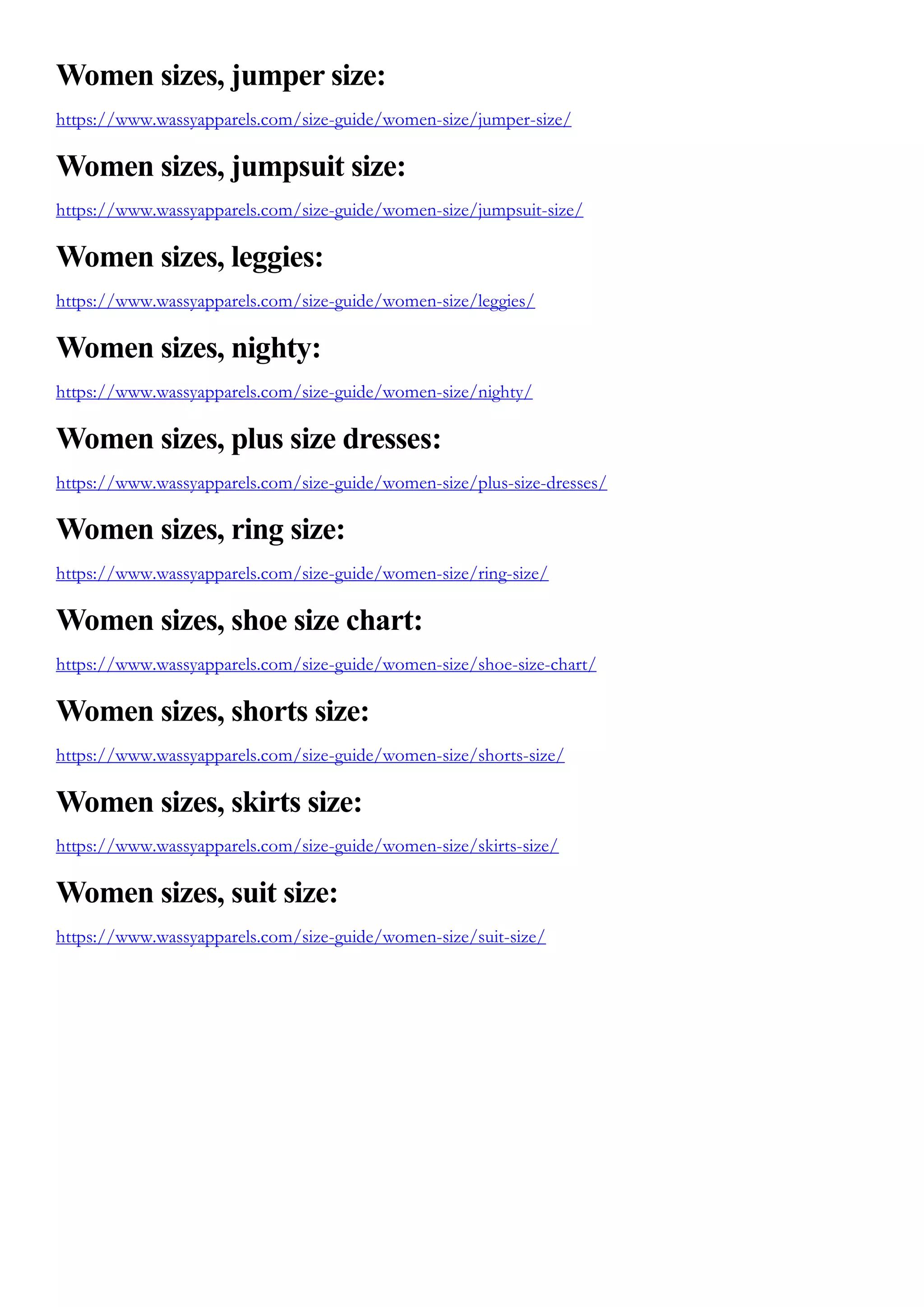 Size guide | PDF