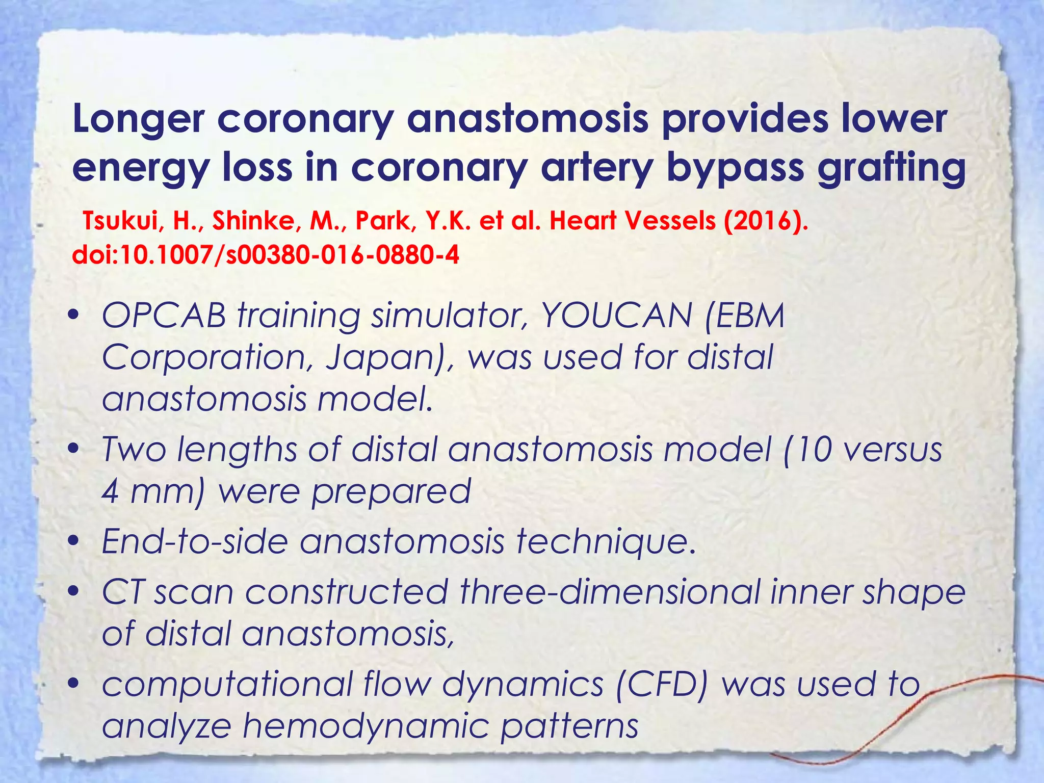 Size of anastomosis | PPT