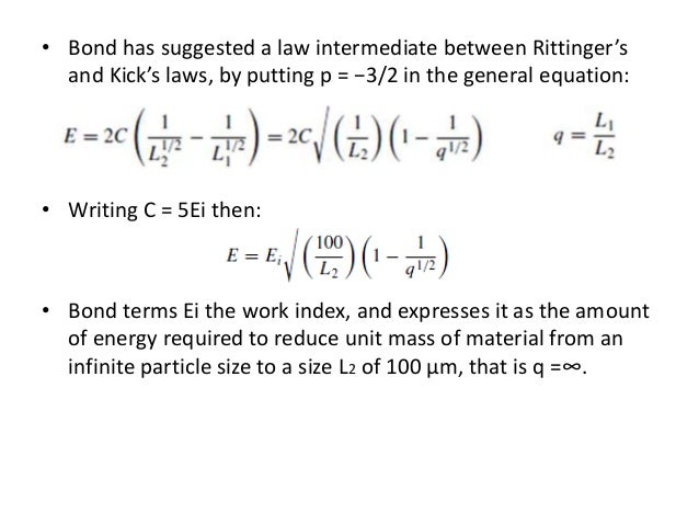 Size reduction (GIKI)