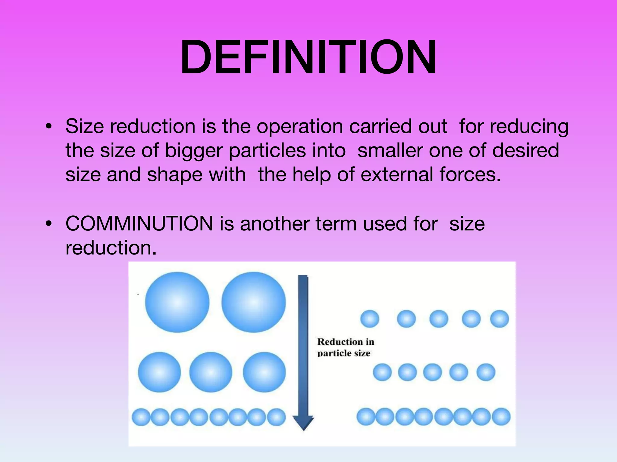 Pharmaceutical Engineering: Size reduction | PDF