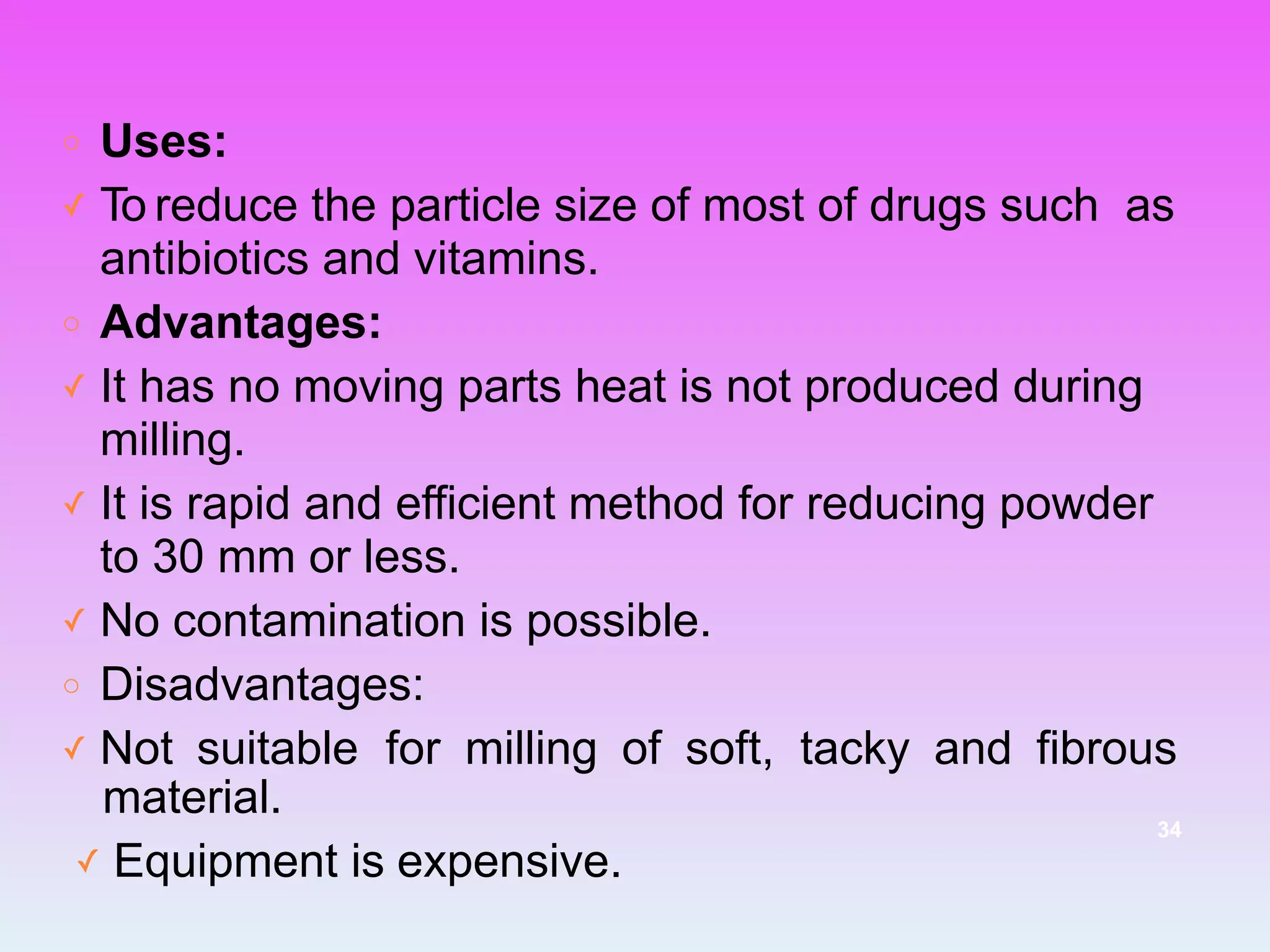 Pharmaceutical Engineering: Size reduction | PDF