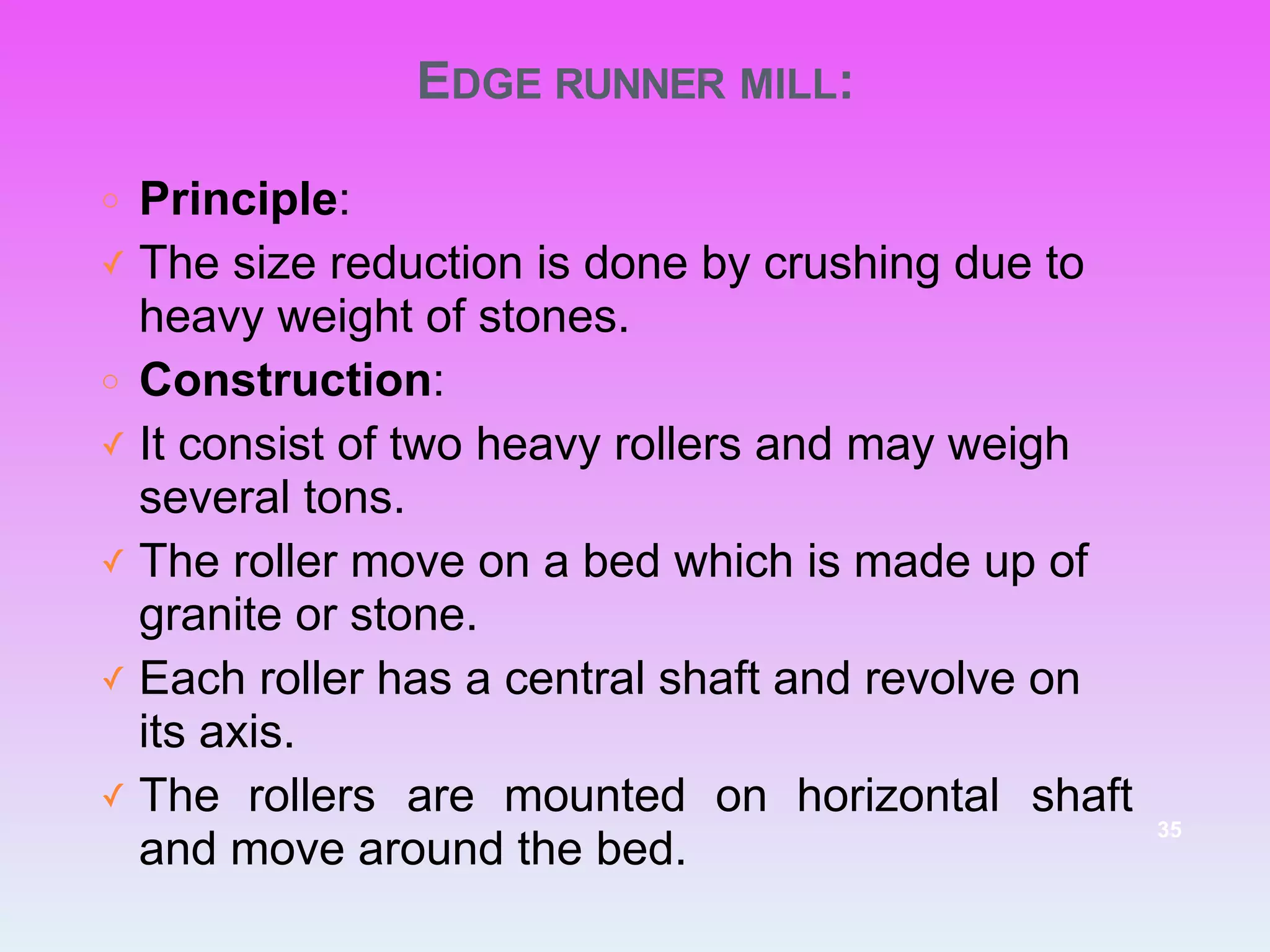 Pharmaceutical Engineering: Size reduction | PDF