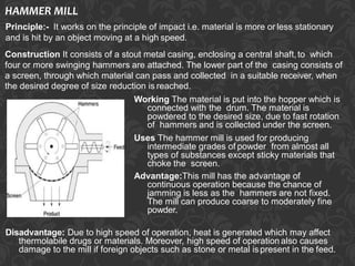 Size reduction, process of size reduction, size reduction a topic of ...