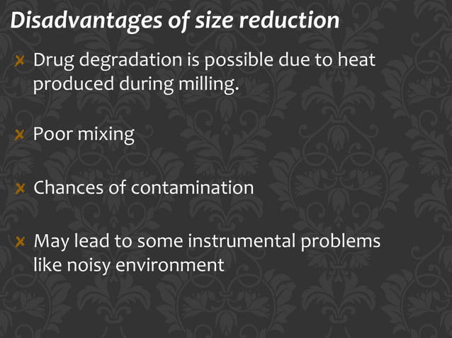 Size reduction, process of size reduction, size reduction a topic of ...