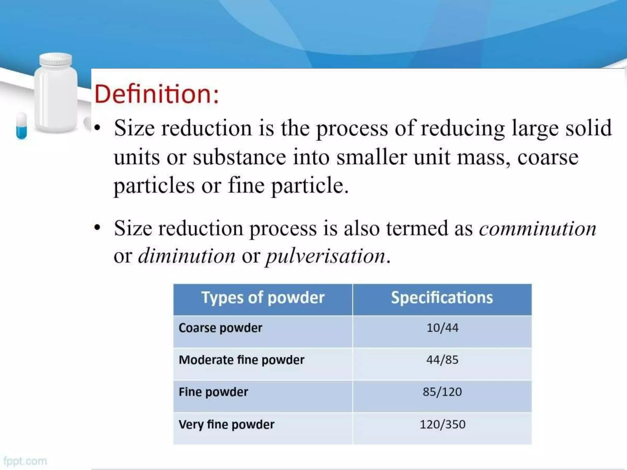 Size reduction.pptx | Physics | Science