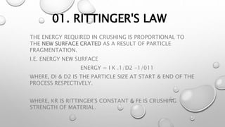 SIZE REDUCTION AND FACTORS AFFECTING SIZE REDUCTION IN PHARMACEUTICAL ...