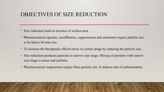 SIZE REDUCTION Prepared By: Ms. Vaishnavi Ghormade | PPTX