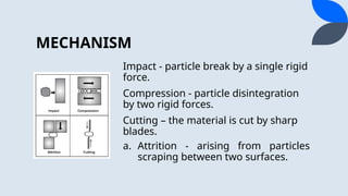 SIZE REDUCTION EQUIPMENTS- mechanical operations | PPTX
