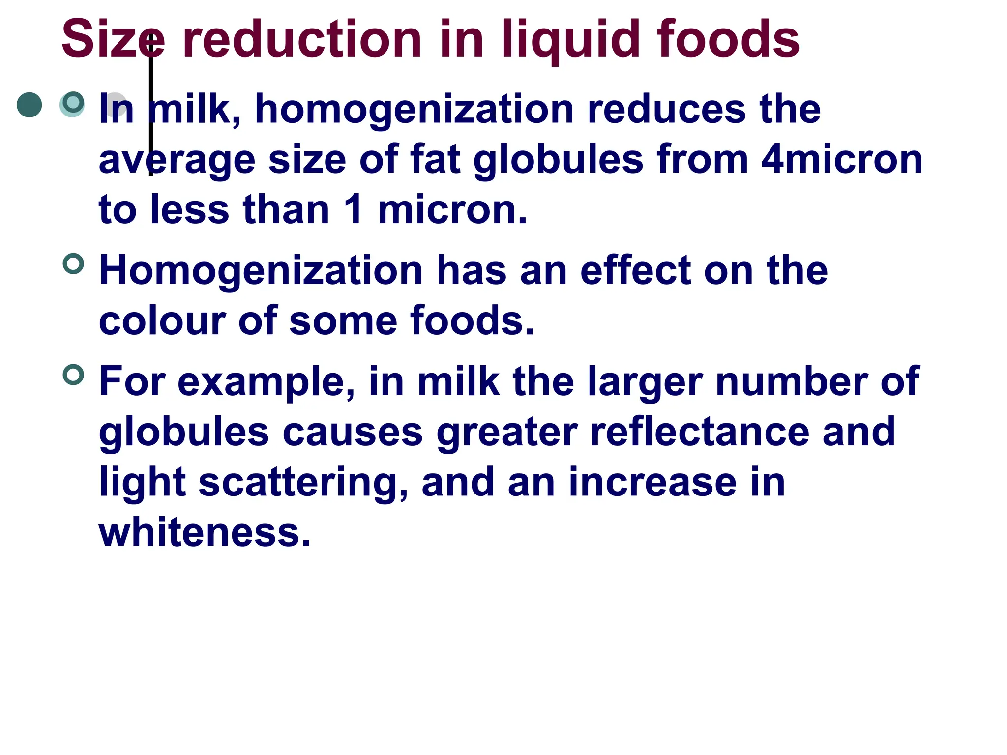 Size reduction in food processing important | PPT