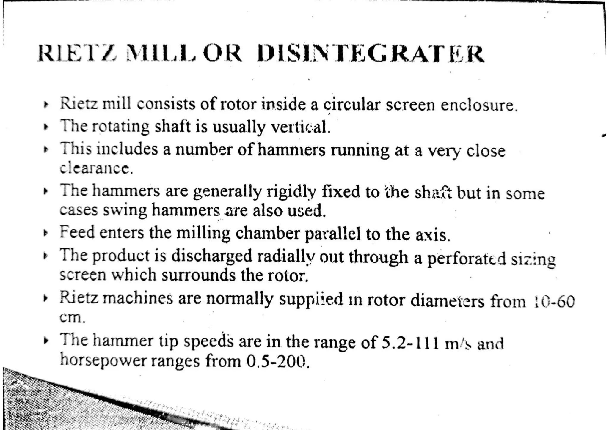 Size Reduction Equipment in grain processing | PDF