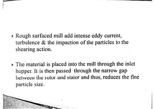 Size Reduction Equipment in grain processing | PDF
