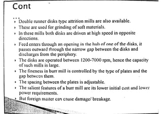 Size Reduction Equipment in grain processing | PDF