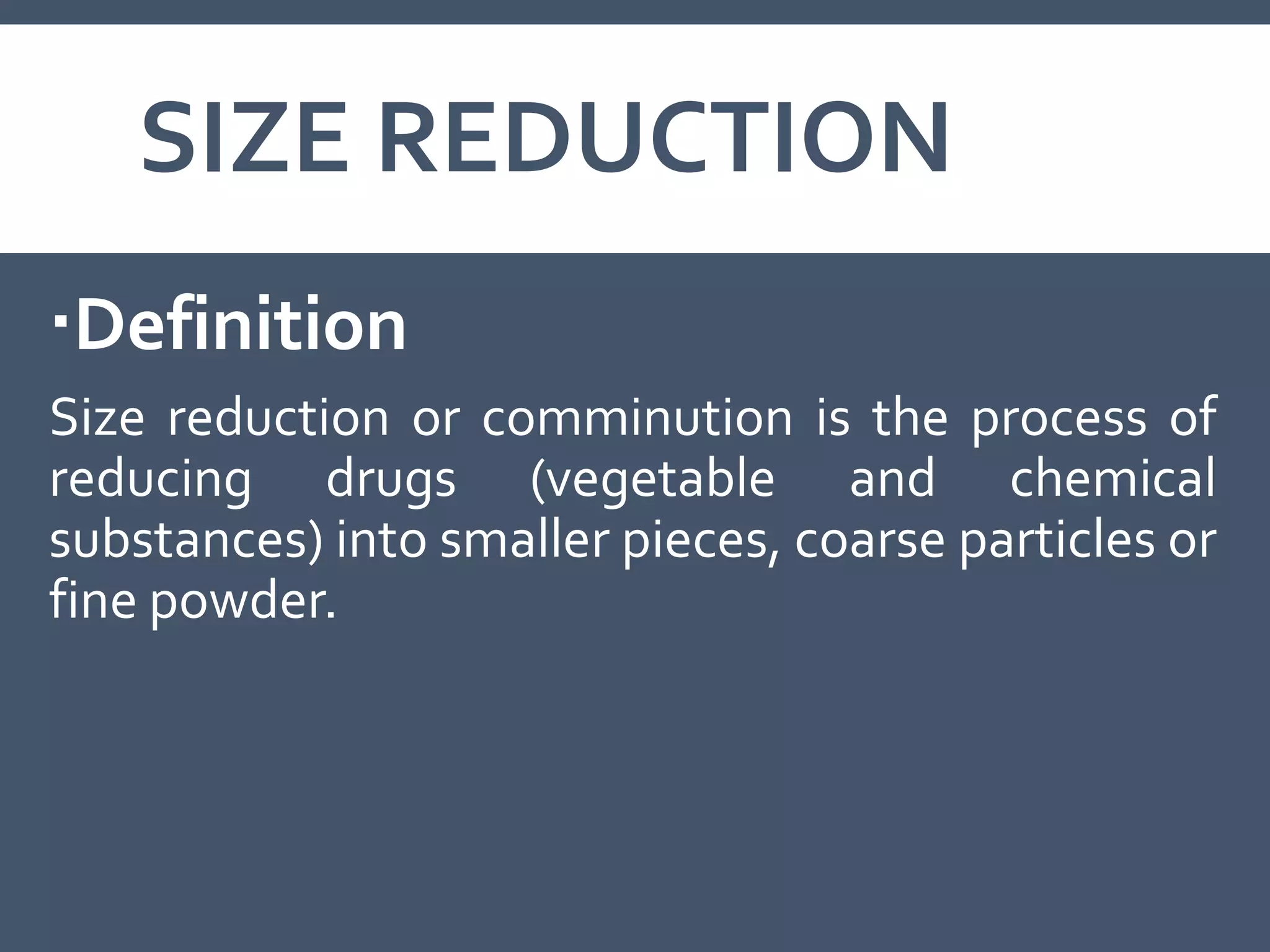 Size reduction as per PCI Syallbus | PPT