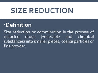 Size reduction as per PCI Syallbus | PPTX