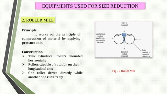 Size reduction ppt | PPT