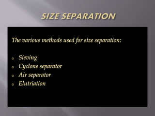 Size separation | PPTX