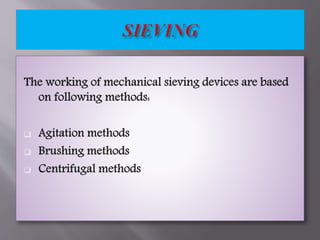 Size separation | PPTX