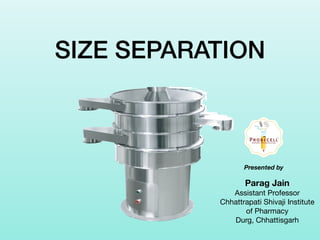 Pharmaceutical Engineering: Size separation | PDF