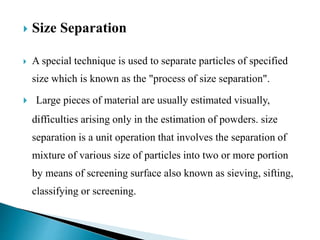 size separation pptx | PPTX