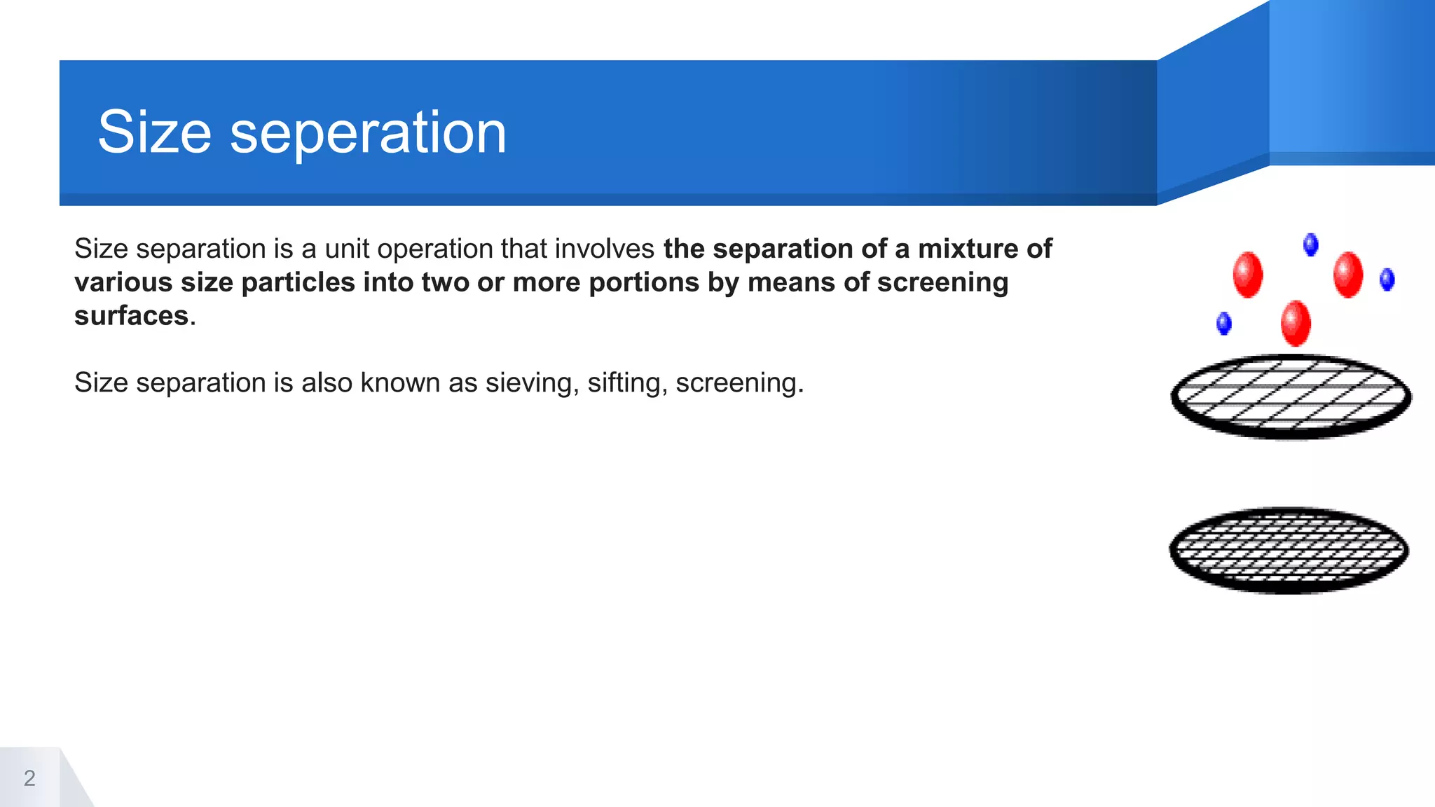 Size seperation | PPTX