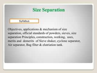 Size sepration | PDF