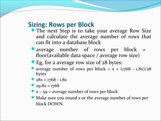 Database Sizing | PPT