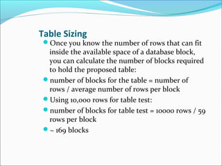 Database Sizing | PPT
