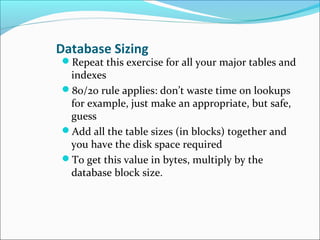 Database Sizing | PPT