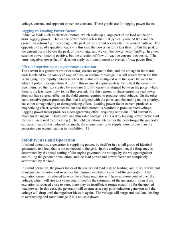 Sizing generators-for-leading-power-factor white-paper-24_feb14 | PDF
