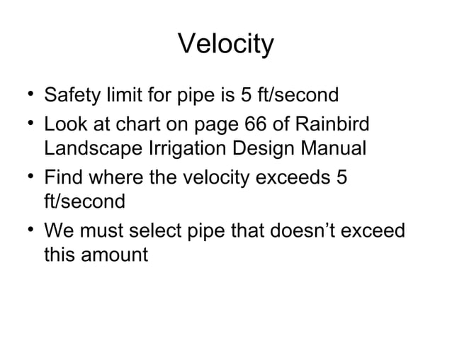 Sizing Pipe And Valves | PPT