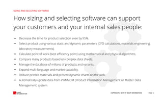 Sizing and selecting software - platform overview | PPT