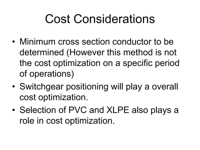 Sizing And Selection of Cable Systems.ppt | Technology & Computing