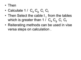 Sizing And Selection of Cable Systems.ppt