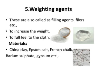 Sizing ingredients and their functions (2) | PPTX