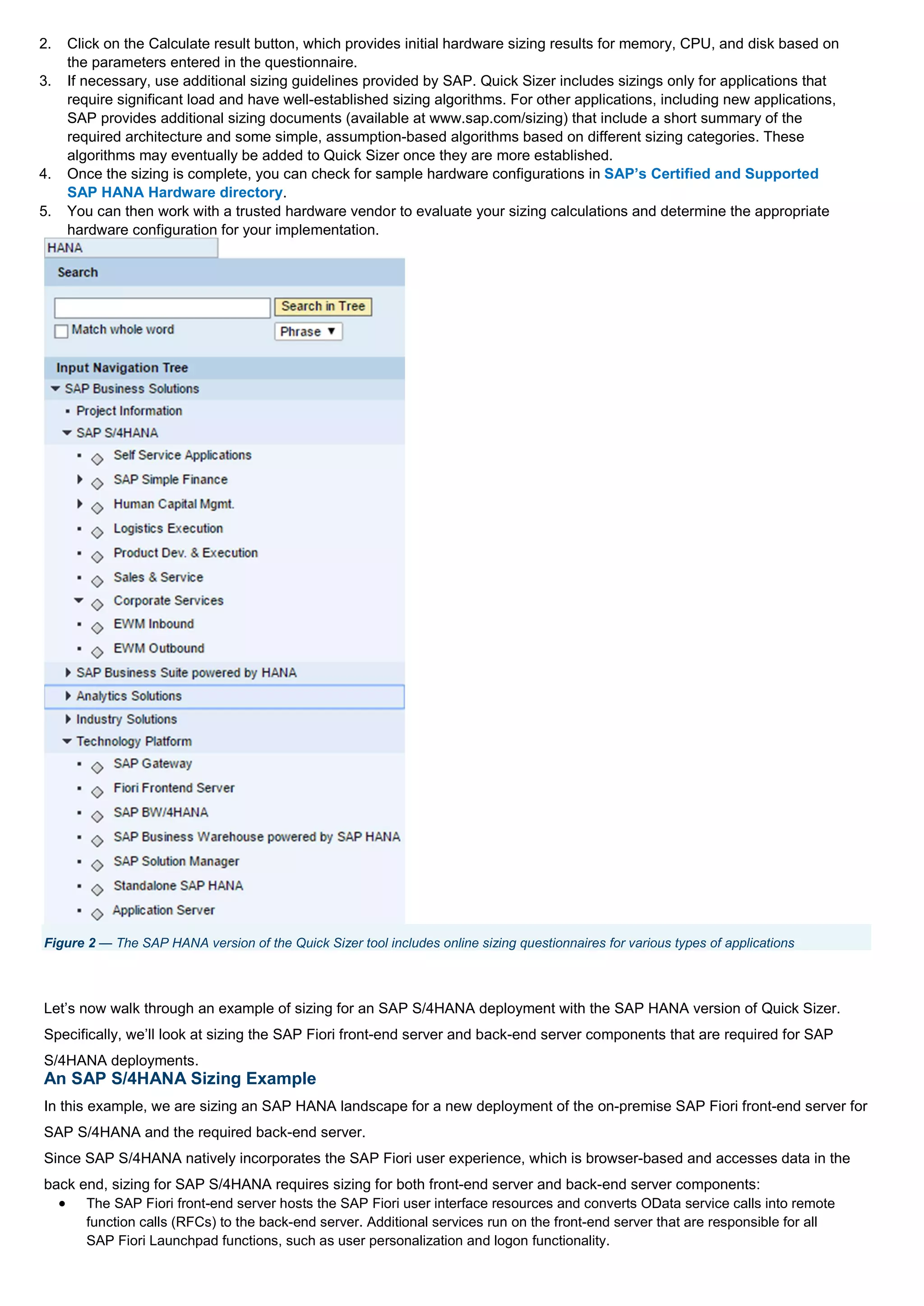 Sizing modern sap hana landscapes | PDF