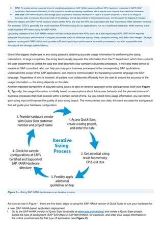Sizing modern sap hana landscapes | PDF