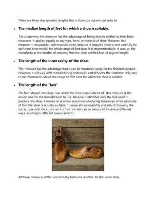 Sizing of footwear | DOCX