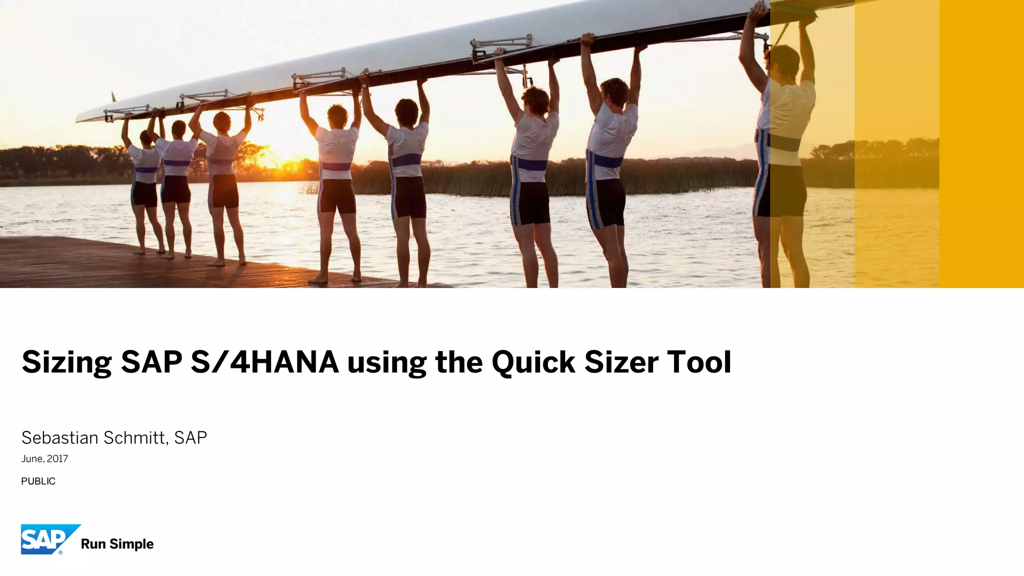 Sizing Sap S 4 Hana Using The Quick Sizer Tool Pdf Databases Computer Software And