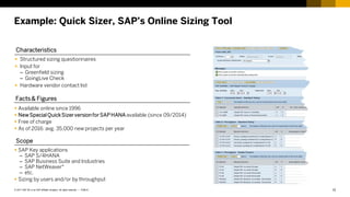 Sizing sap s 4 hana using the quick sizer tool | PDF | Databases | Computer Software and ...