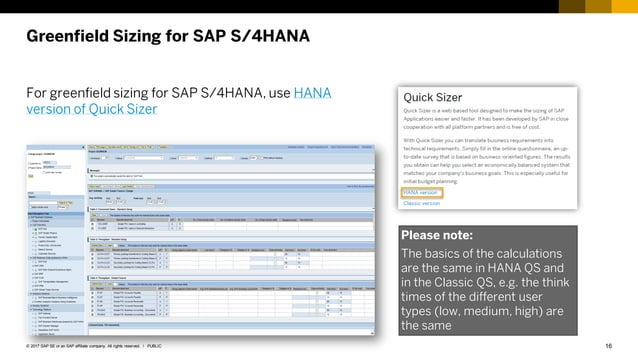 Sizing Sap S 4 Hana Using The Quick Sizer Tool Pdf Databases Computer Software And