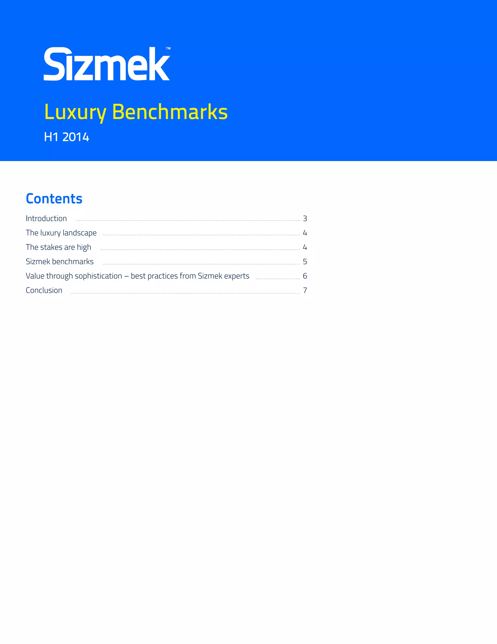 The Luxury Brand Benchmark Report 2014 | PDF