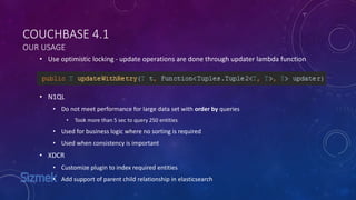Using Couchbase and Elasticsearch as data layers | PPTX