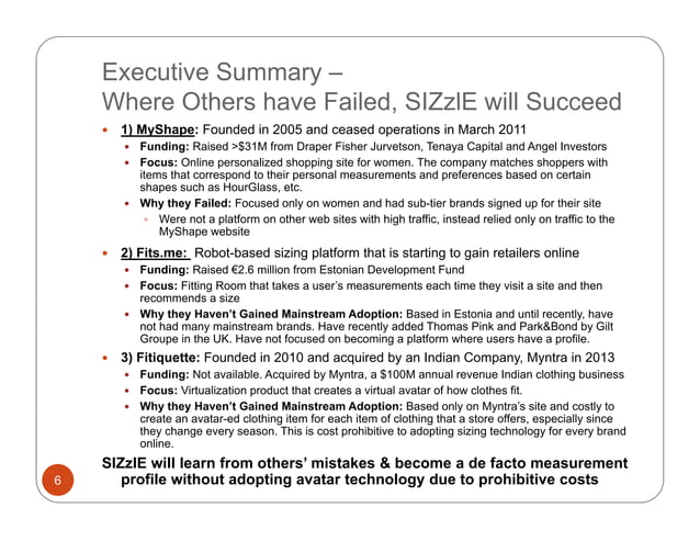 SIZzlE - Management Presentation | PPT