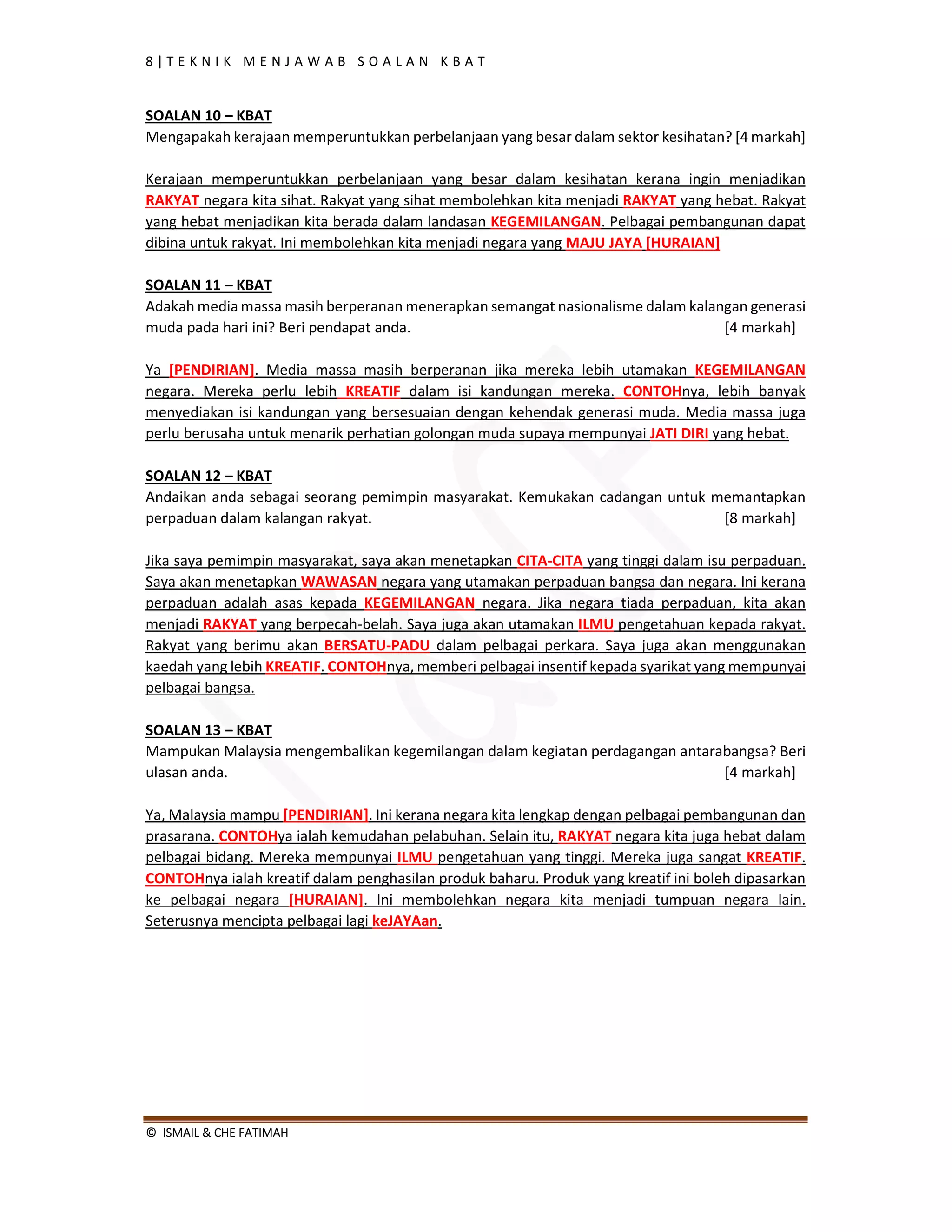 Sj modul teknik kbat 2020@ | PDF