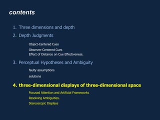 Sj 공학심리학 Three Dimension And Depth | PPT