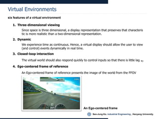Sj 공학심리학 Virtural Environments | PPTX | 3-D Graphics | Computer ...