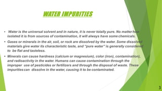 Physical,Chemical,Biological impurities in water | PPTX