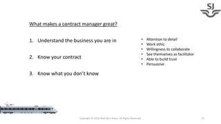 SJ Contract Management Awareness Dec 2016 | PPTX