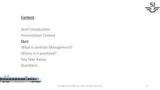 SJ Contract Management Awareness Dec 2016 | PPTX